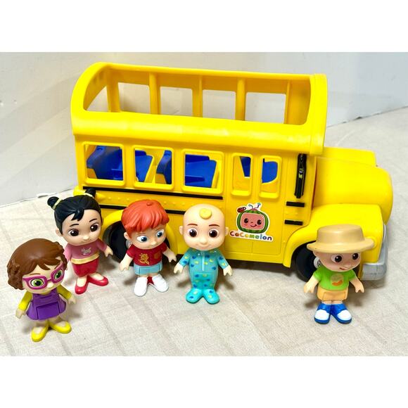 CoComelon | Toys | Cocomelon Yellow School Bus Plays Wheels On The Bus ...